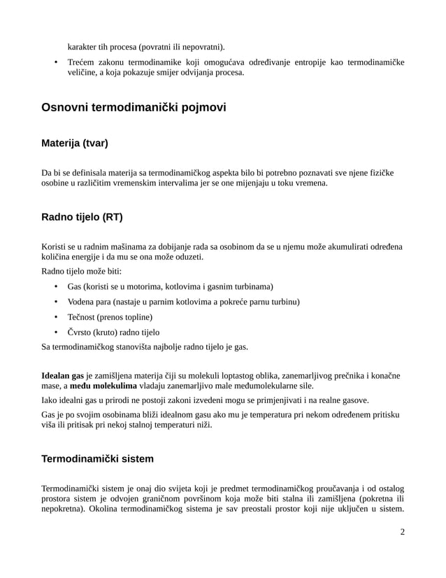 Termodinamika i predavanja | PDF