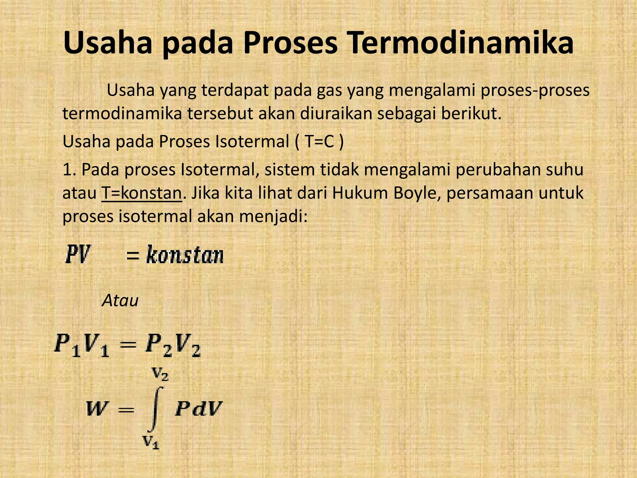 Termodinamika kelompok 6 | PPTX