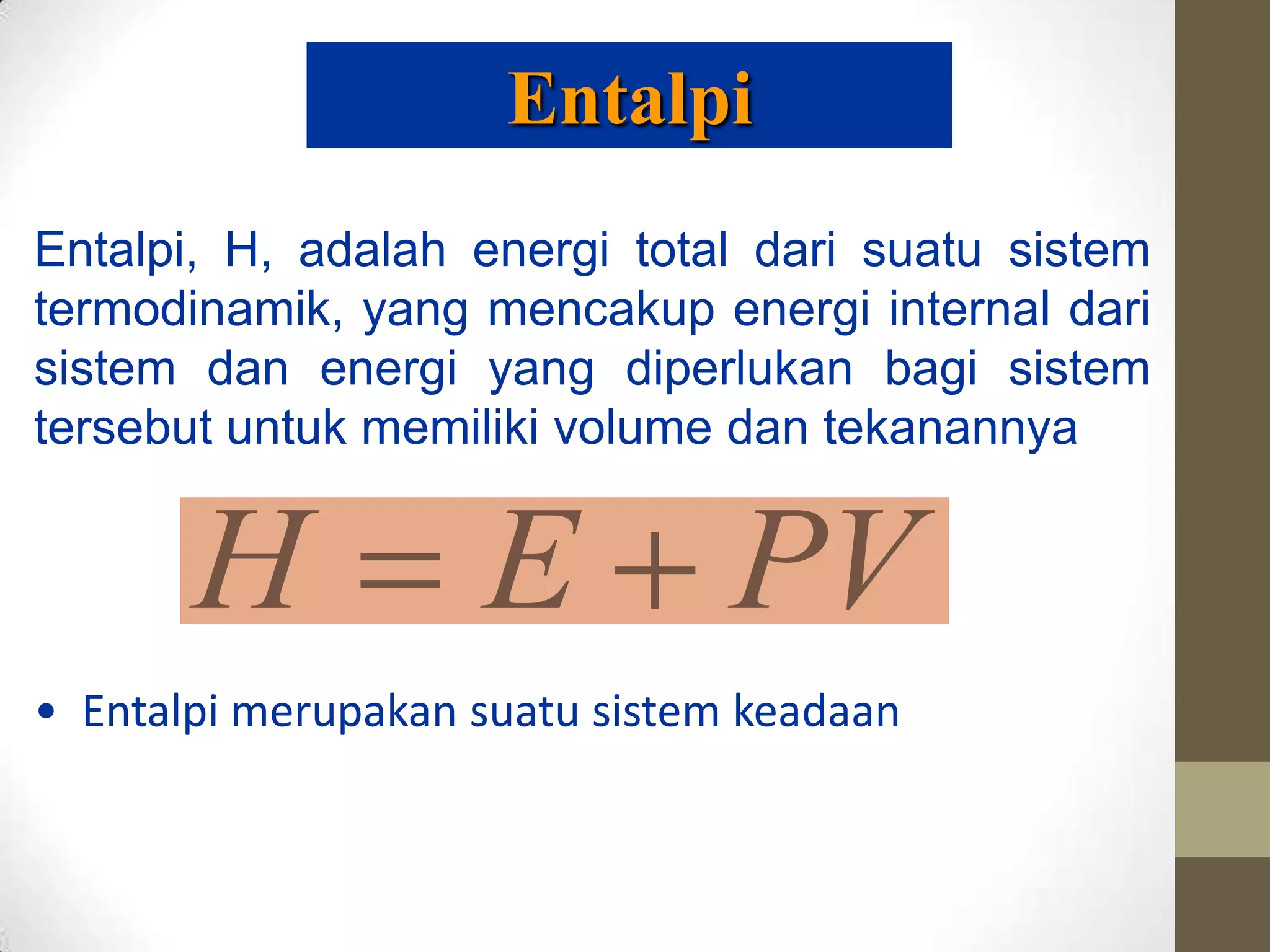 Termodinamika kimia (pertemuan 1) | PPTX