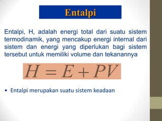 Termodinamika kimia (pertemuan 1) | PPTX