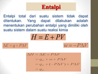 Termodinamika kimia (pertemuan 1) | PPTX