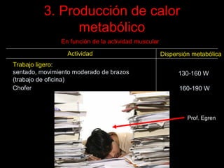 Termofisiología del cuerpo humano | PPT
