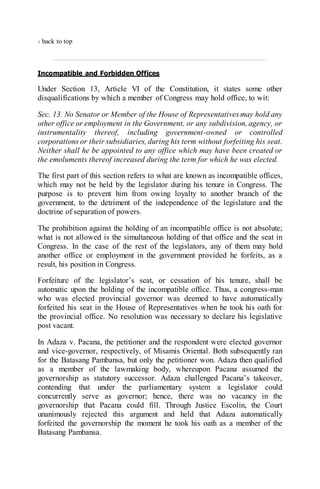 Term of office of senators | DOC