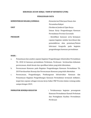 Term of reference | PDF