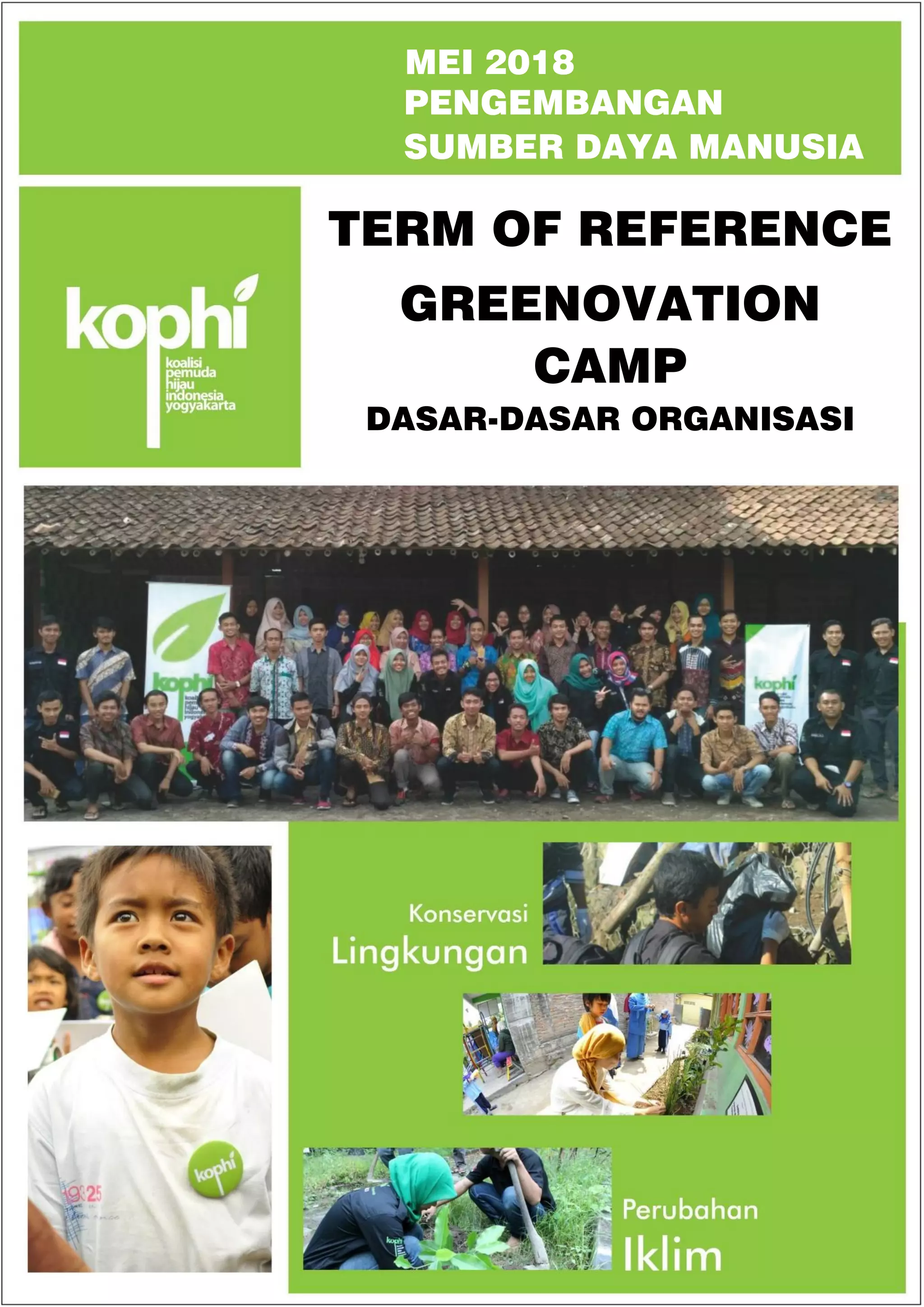 Term of reference kophi dasar dasar organisasi | PDF