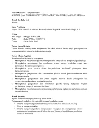 Term of reference narasumber | PDF