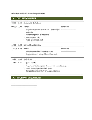 CONTOH TOR WORKSHOP | DOCX