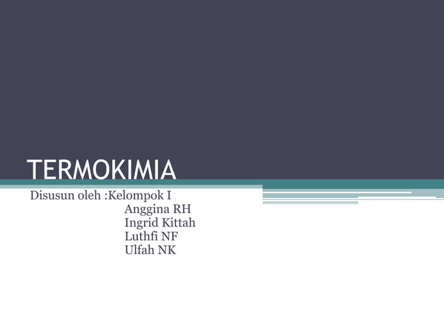 Termokimia | PPTX