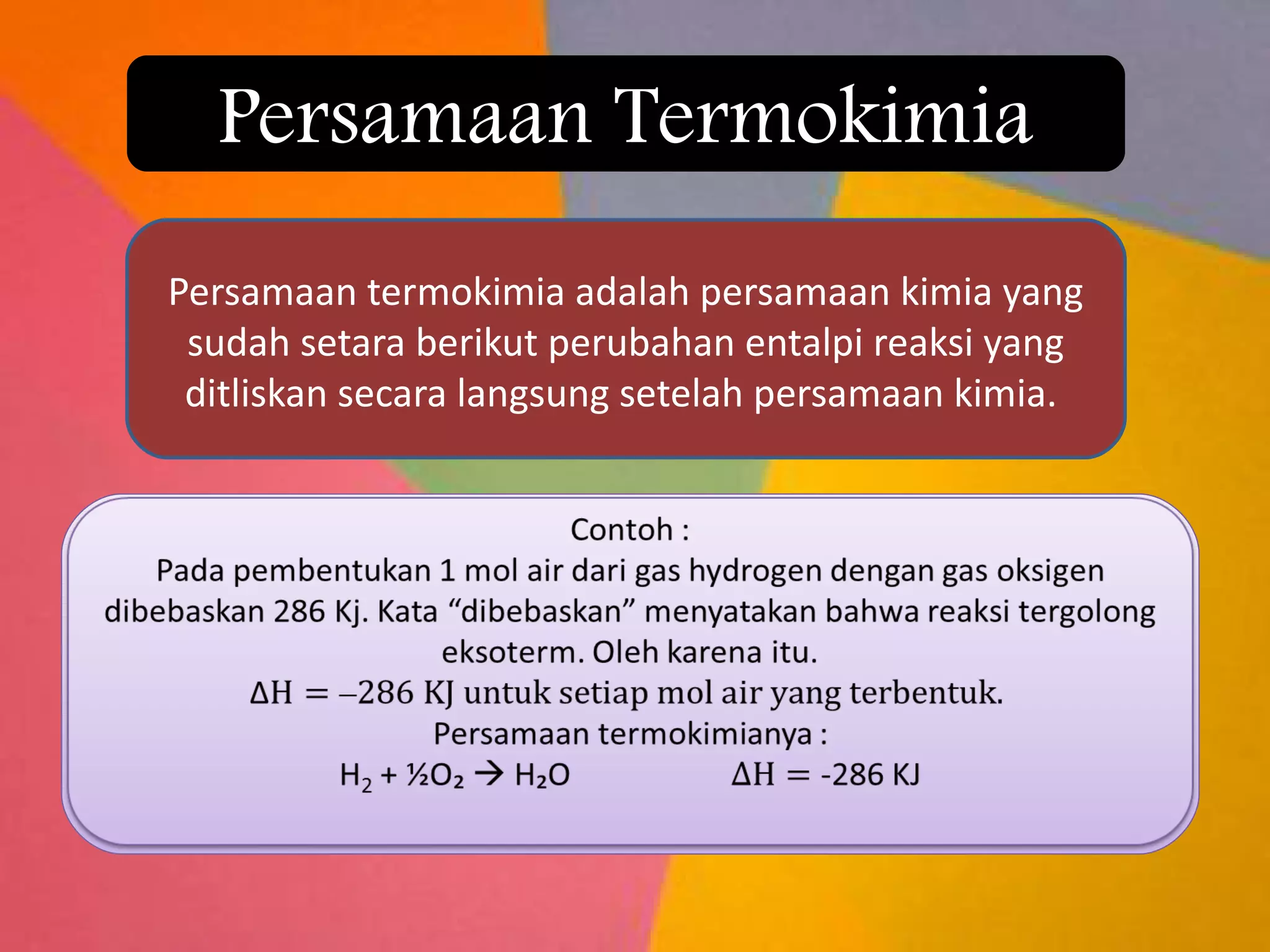 Termokimia | PPT
