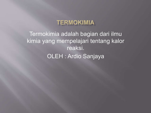Termokimia | PPTX
