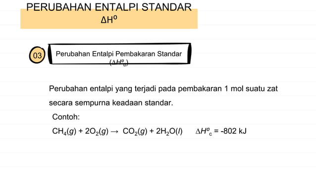 Termokimia Reaksi Entalpi Perubahan, Hadi | PPT