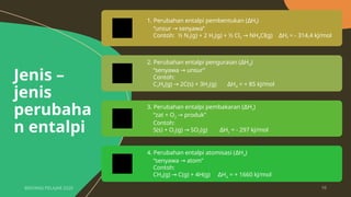 Termokimia 1 -Pengertian Termokimia, Jenis-jenis Perubahan Entalpi ...