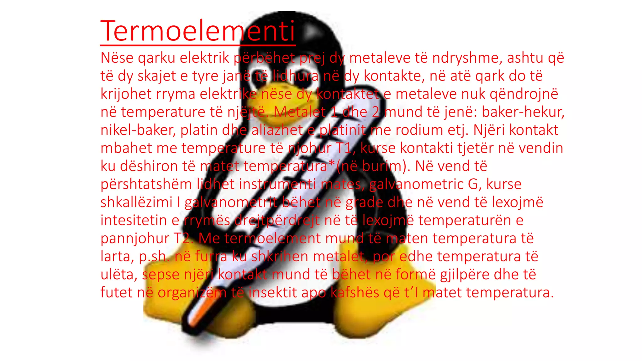 Termometrat dhe llojet e tyre | PPTX