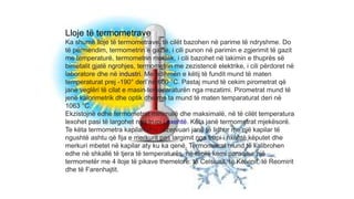 Termometrat dhe llojet e tyre | PPTX