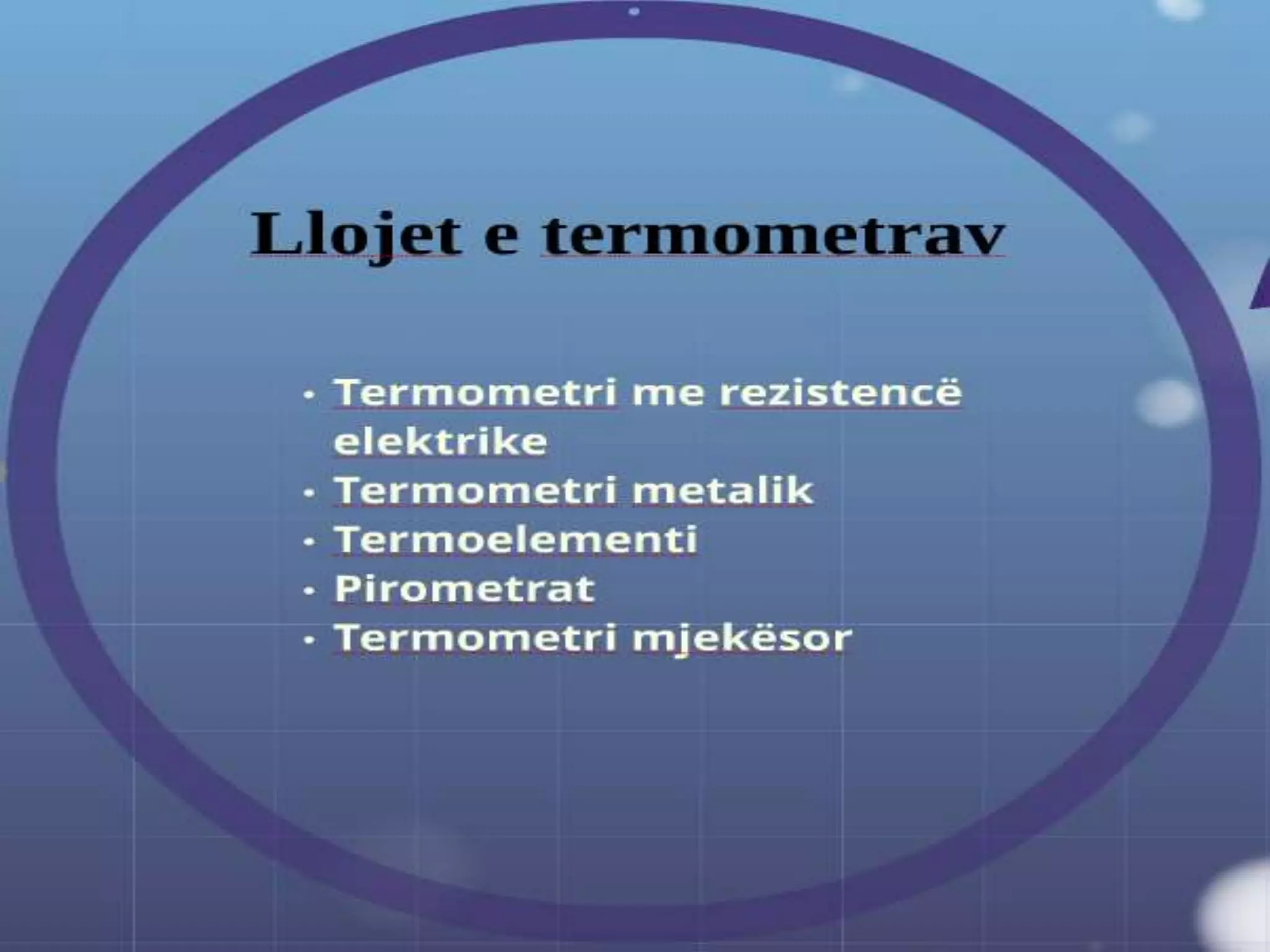 Termometri dhe llojet e tij | PPTX