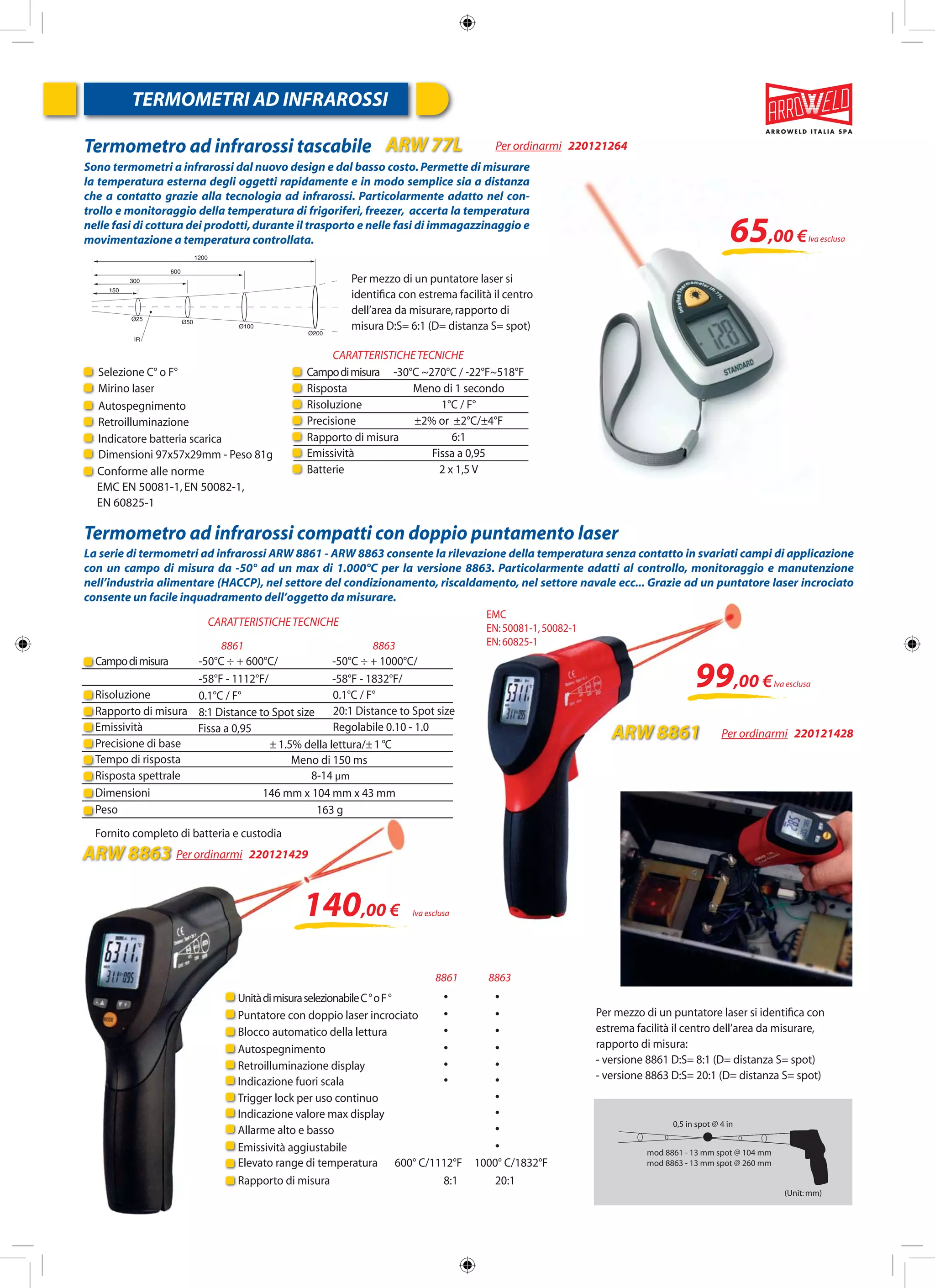 Termometro ad infrarossi arw 8863 | PDF