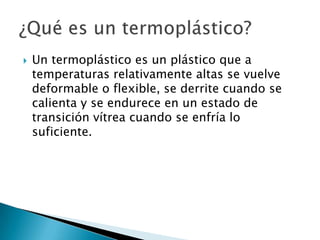 Termoplasticos | PPTX