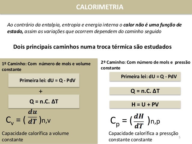 Formula De Calor De Reacao