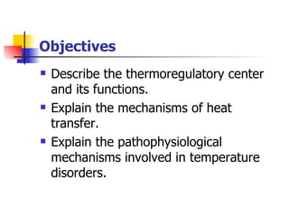 termoregulation | PPT