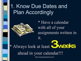 Structure of Term papers | PPT