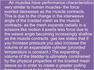 Air Muscles:-The Neo Pneumatic Actuators | PPTX