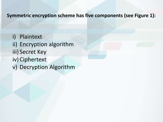 Different types of Symmetric key Cryptography | PPTX