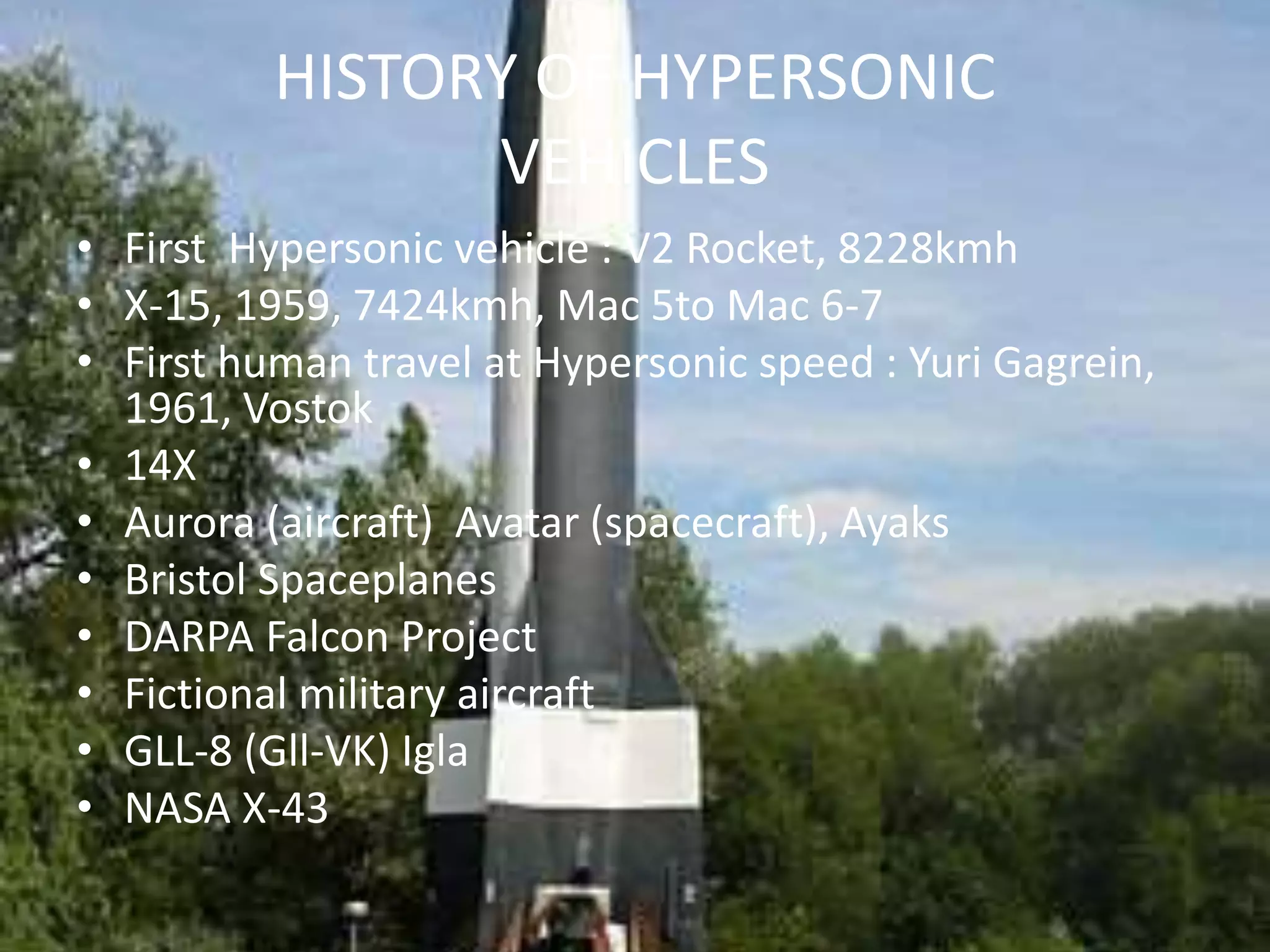 HYPERSONIC VEHICLES | PPTX | Science