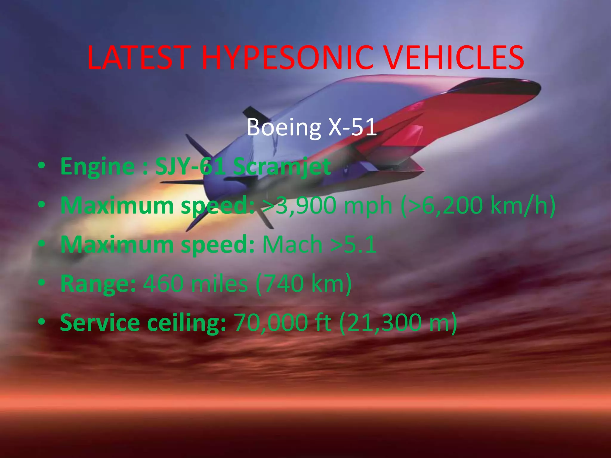 HYPERSONIC VEHICLES | PPTX | Science