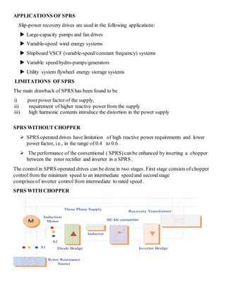 analysis of induction motor drive using slip power recovery scheme | DOCX