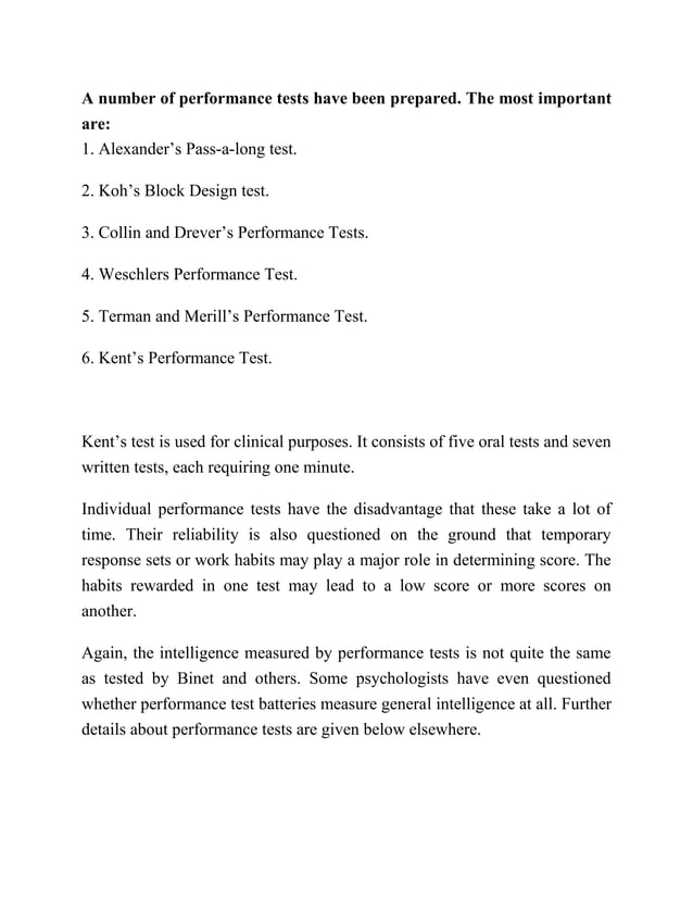 PSYCHOMETRICS INDIVIDUAL AND GROUP TESTS | PDF | Standardized Testing ...