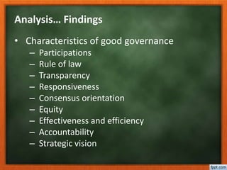 Civil society and good governance | PPTX