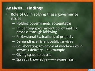 Civil society and good governance | PPTX