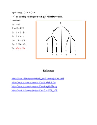 Parsing | DOC | Programming Languages | Computing