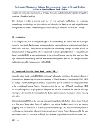 Performance management data and top management: usages in strategic ...