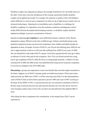 DALYs" Disability Adjusted Life Years | PDF