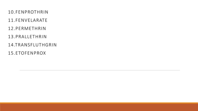 Structure and mode of action of synthetic Pyrethroids | PPTX | Chemistry | Science
