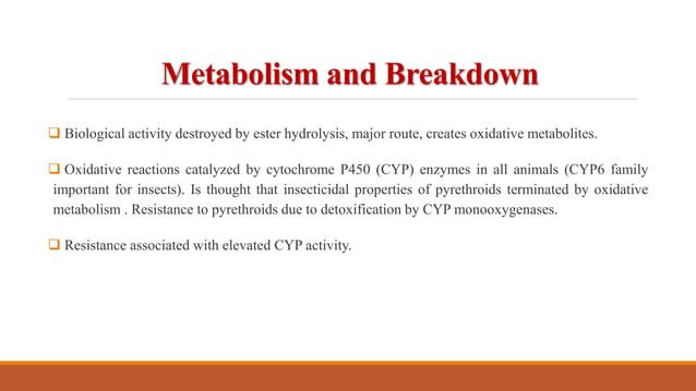 Structure and mode of action of synthetic Pyrethroids | PPTX ...