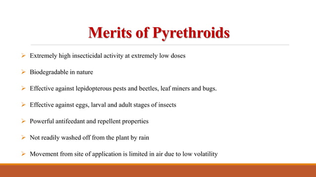Structure and mode of action of synthetic Pyrethroids | PPTX ...