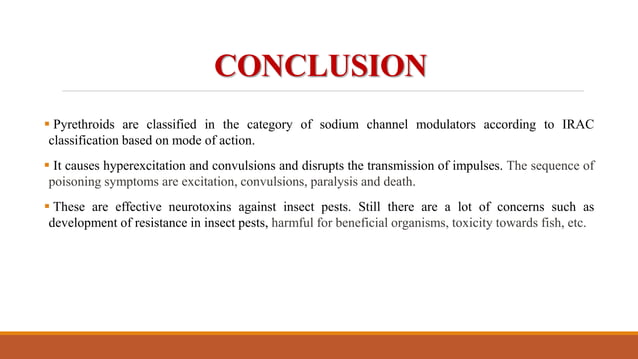 Structure and mode of action of synthetic Pyrethroids | PPTX | Chemistry | Science