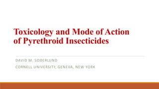 Structure and mode of action of synthetic Pyrethroids | PPTX | Chemistry | Science