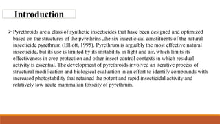 Structure and mode of action of synthetic Pyrethroids | PPTX | Chemistry | Science