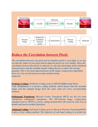 image compression in data compression | DOC | Data Storage and Warehousing | Computing