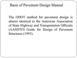 Critical Appraisal of Pavement Design of Ohio Department of ...