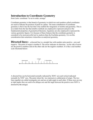 Term Paper Coordinate Geometry | DOC