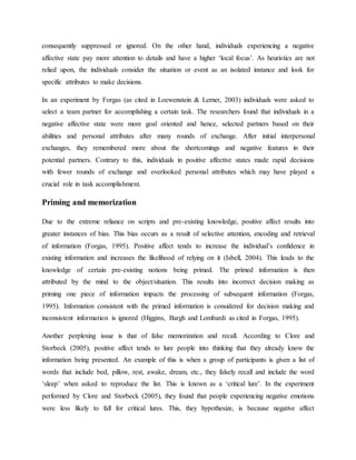 Desires and Decisions - A look into how positive emotions influence ...