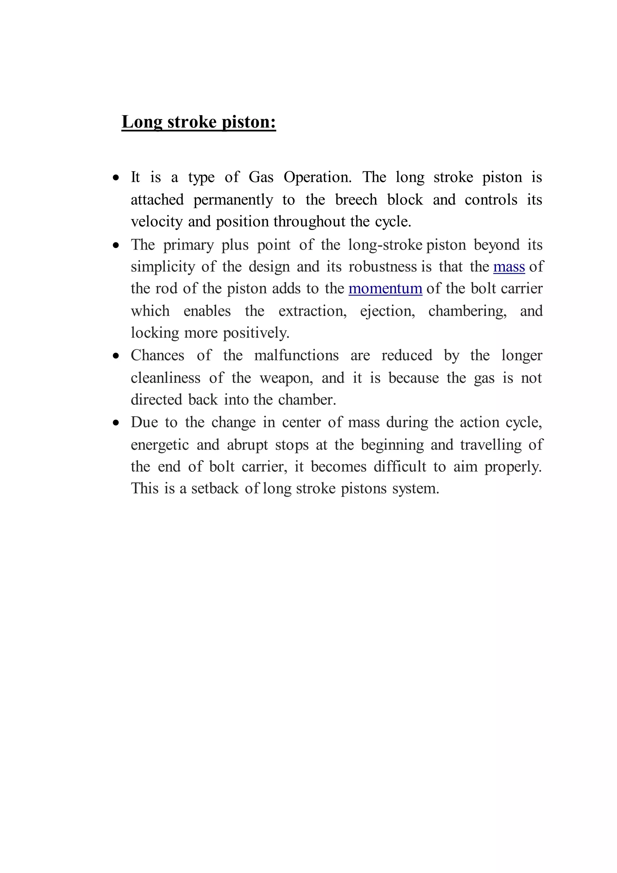 Operating Mechanisms of Automatic Rifles | DOCX