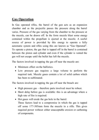 Operating Mechanisms of Automatic Rifles | DOCX