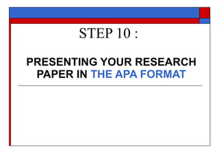 Term paper format_apa_stlye | PPT | Healthcare Industry | Industries