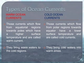 Major Oceanic Currents of the World | PPTX