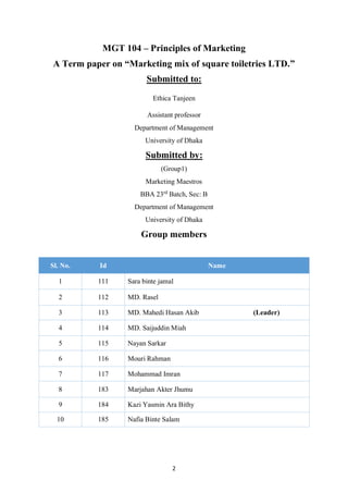 Term paper marketing maestros 2 | PDF